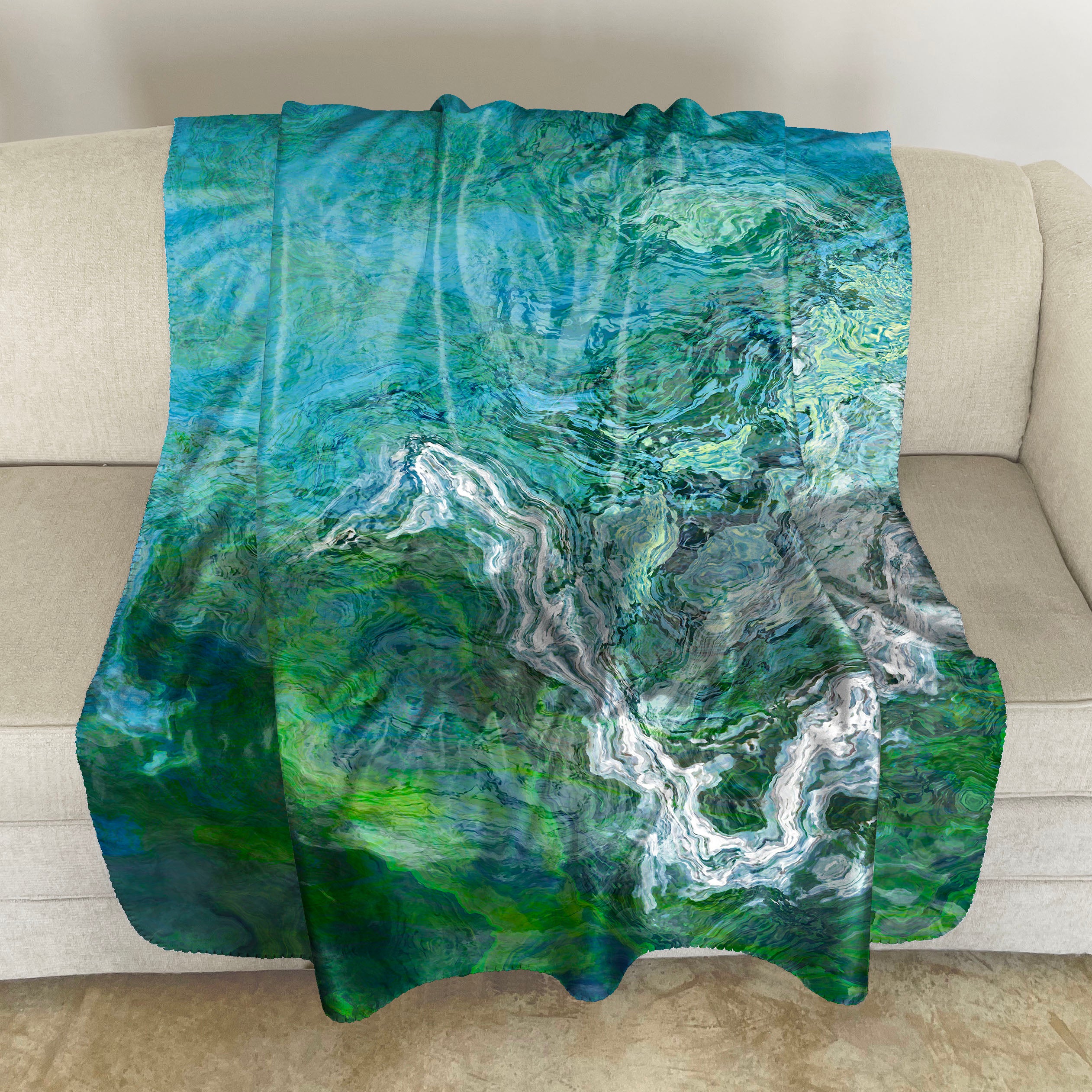Abstract Art Blanket Throw, 50x60 and 60x80 Sherpa Fleece, Warm Cuddly ...
