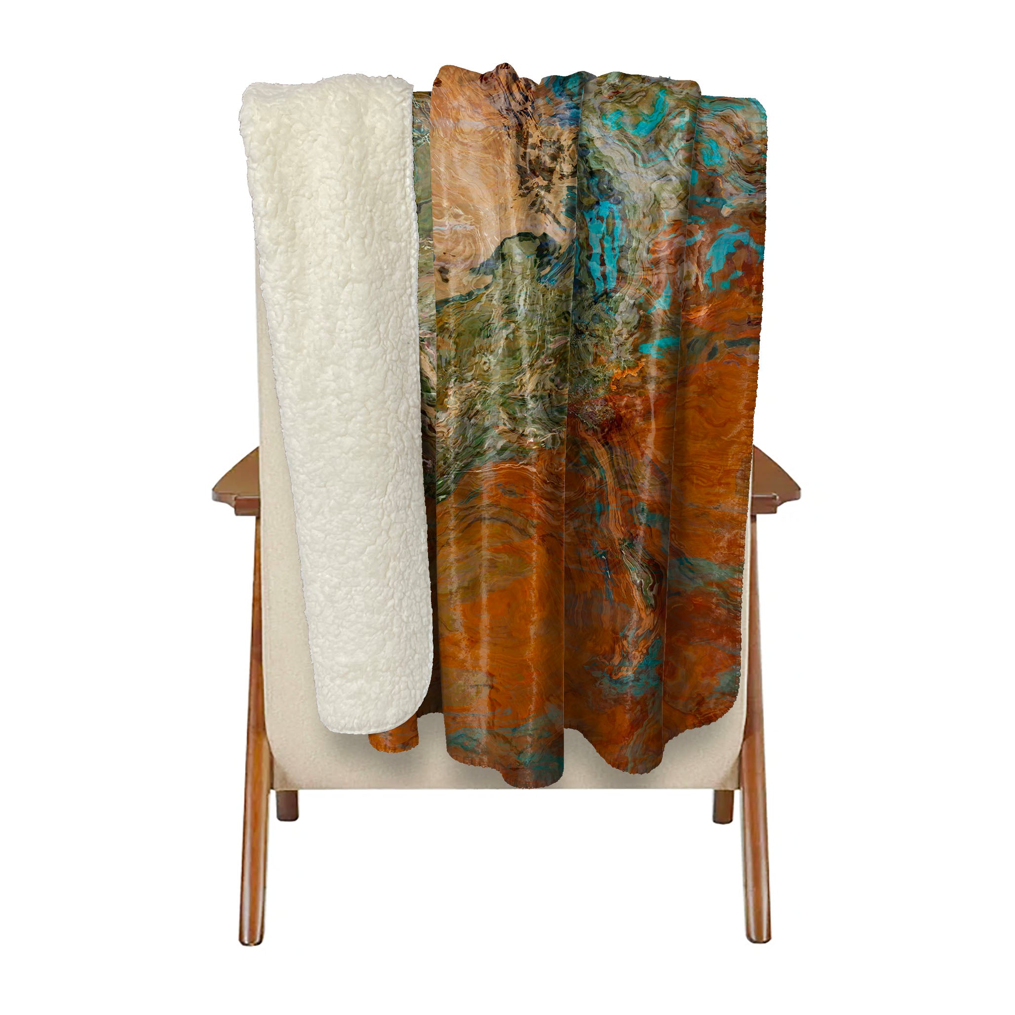 Abstract Art Blanket Throw, 50x60 and 60x80 Sherpa Fleece, Warm Cuddly ...